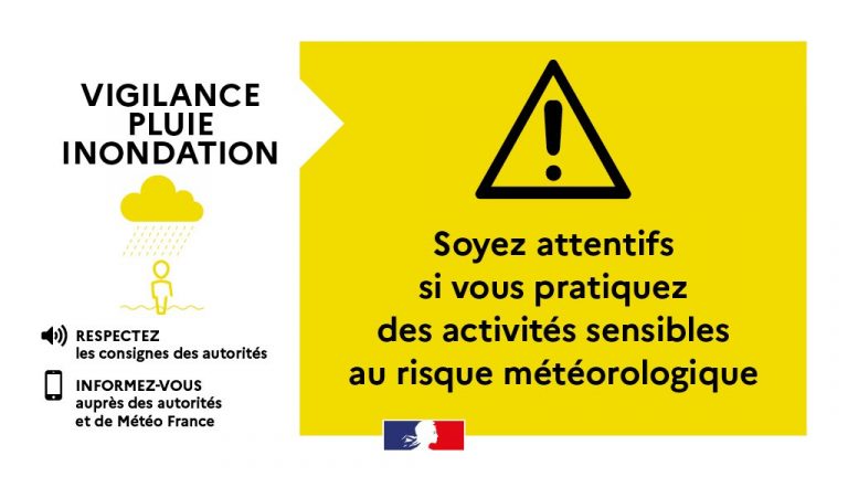 Var : Le département passe en vigilance JAUNE Pluie-inondation | TV83
